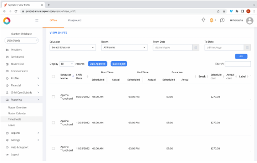 Office: Rostering Master Guide